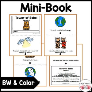 Tower of Babel Bible Story Sequencing Activities for Kids, Homeschool ...