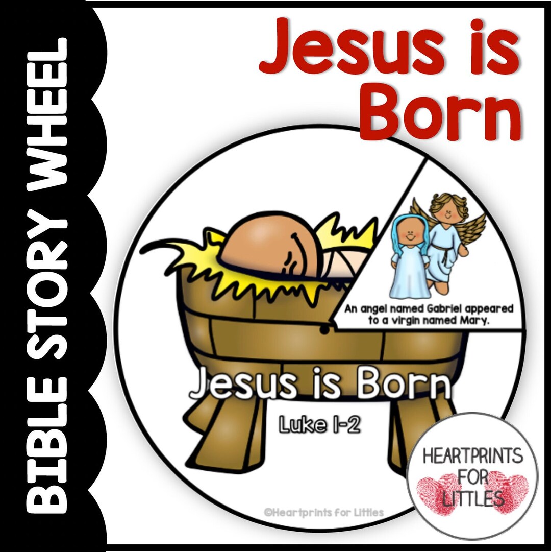 Jesus is Born Story Wheel: Nativity Bible Craft (digital Download ...