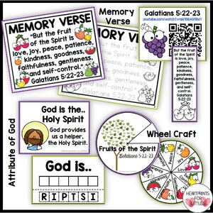 Fruits of the Spirit 9-day Bible Lesson, Homeschool Activities, Sunday ...
