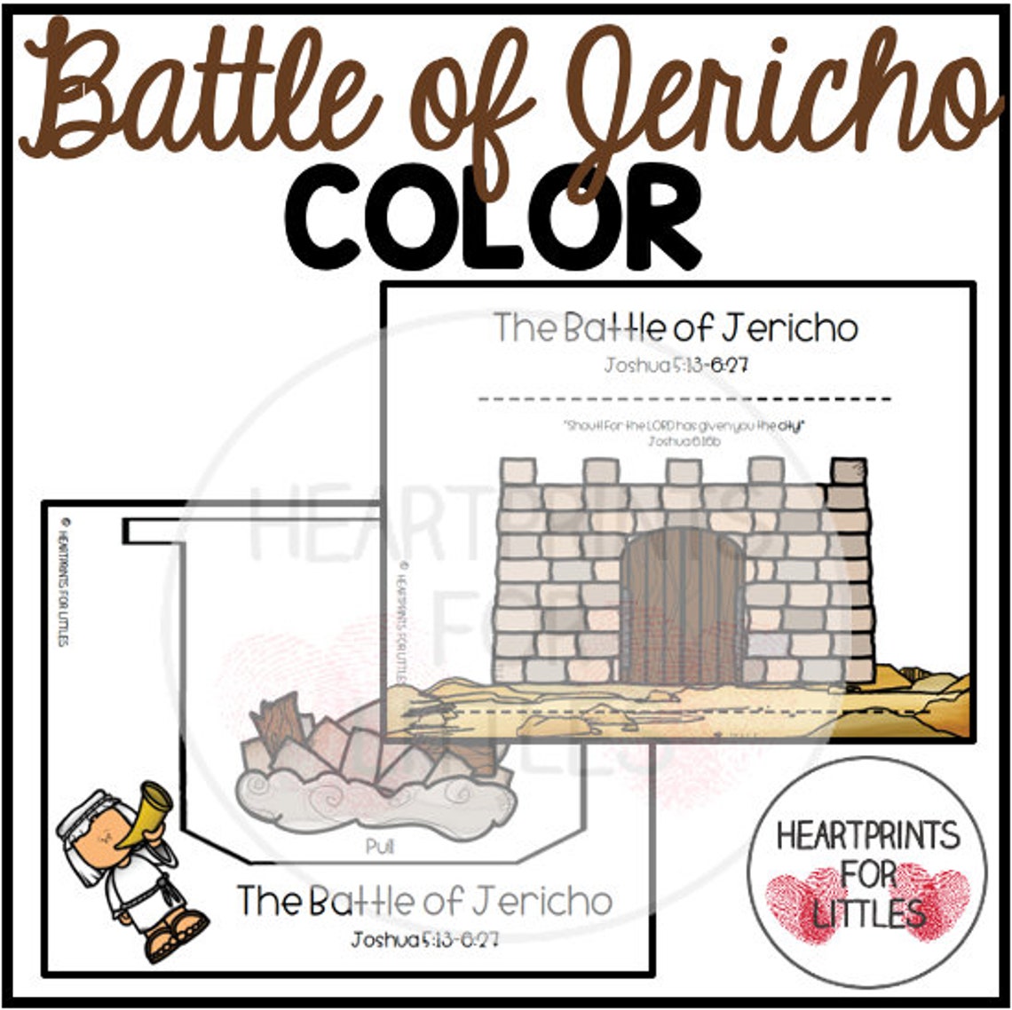 Joshua and the Battle of Jericho Bible Craft Sunday School - Etsy