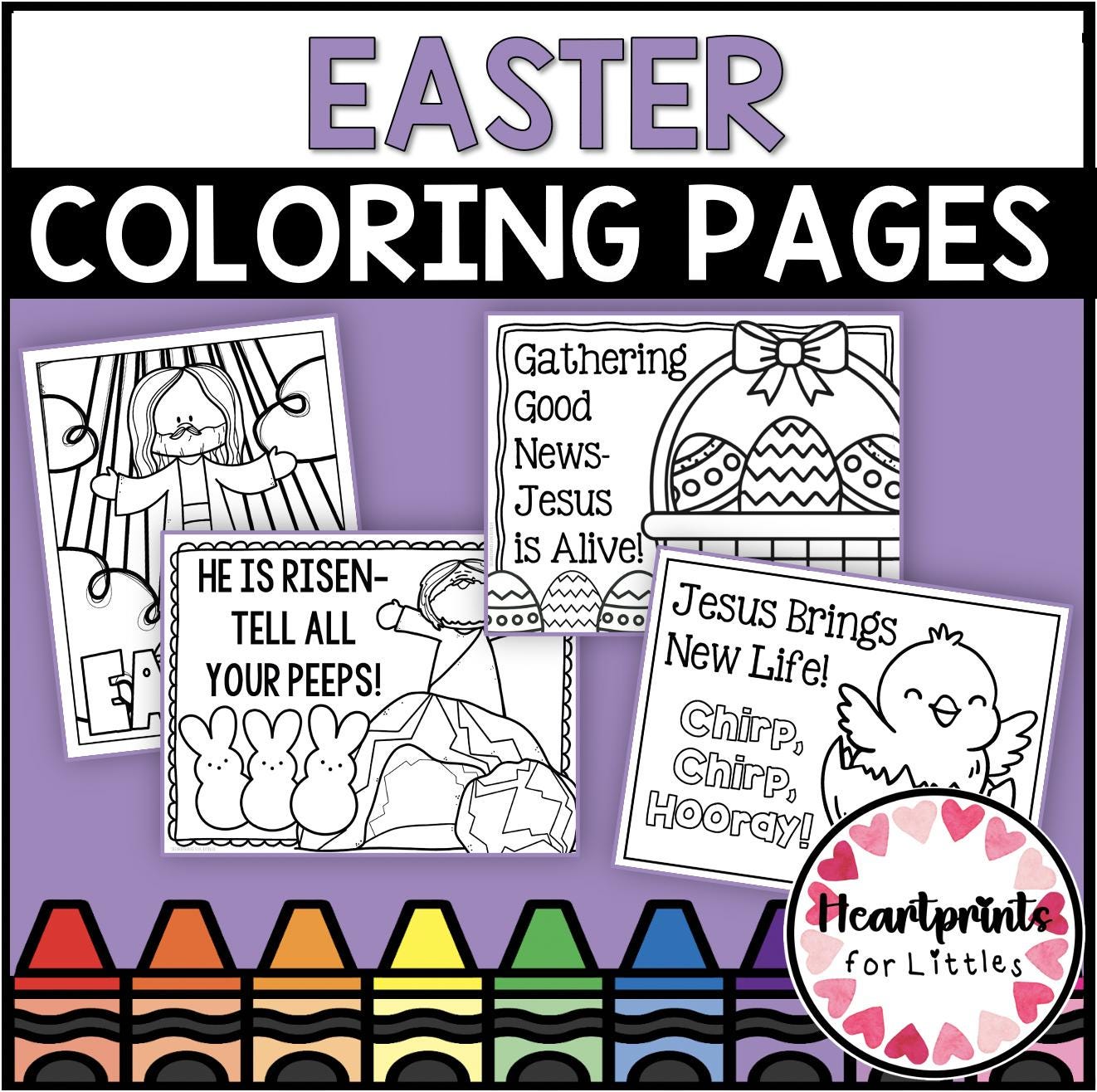Christian Easter Coloring Pages for Kids | Sunday School Bible ...