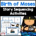 The Birth of Moses Bible Story Bundle, 5-day Bible Lesson, Sequencing ...