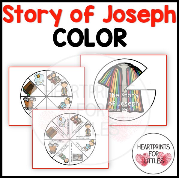 The Story of Joseph Bible Story Wheel Bible Story Craft - Etsy UK