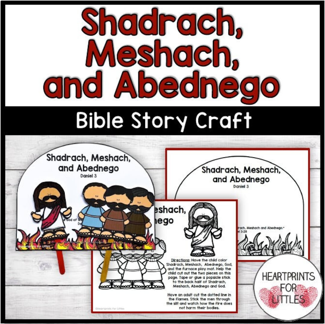 Shadrach Meshach And Abednego Fire Coloring Page