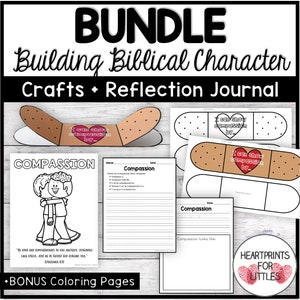 Building Biblical Character Lessons Bundle: Homeschool, Christian, and ...