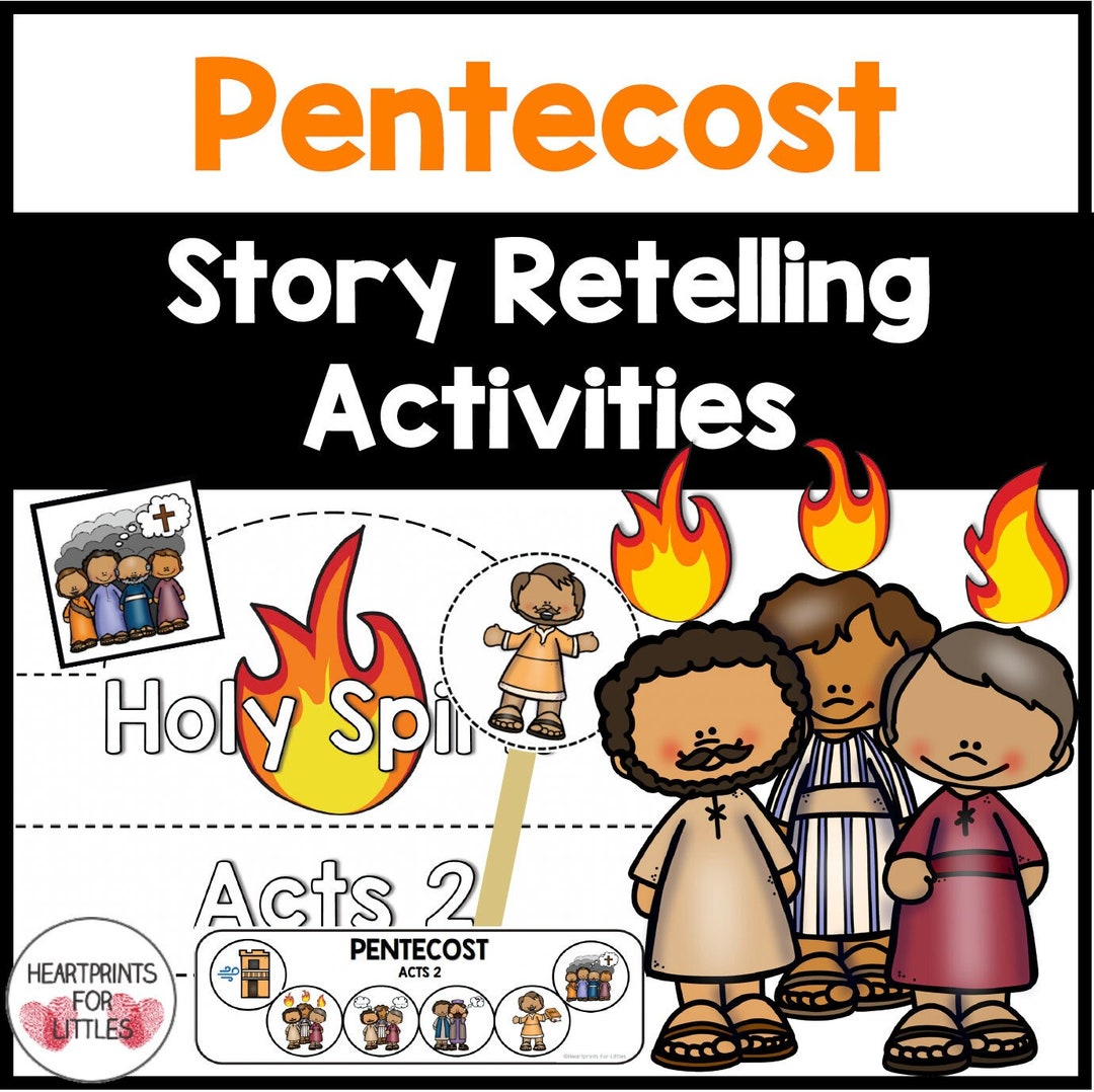 Pentecost Bible Story Retelling Activities (digital Download) - Etsy