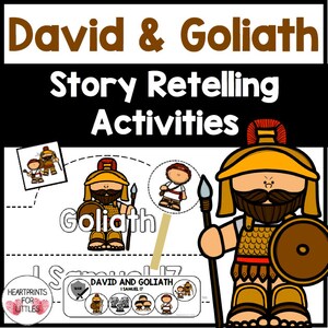 David and Goliath Bible Story Bundle, 5-day Bible Lesson, Sequencing ...