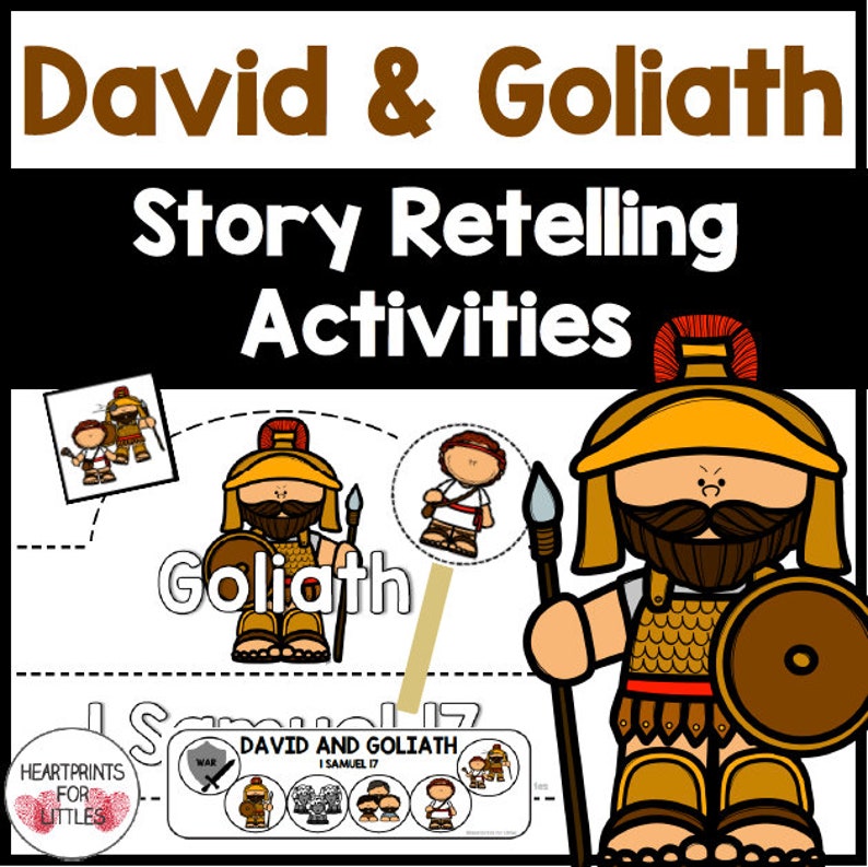 David and Goliath Bible Story Bundle 5-day Bible Lesson - Etsy