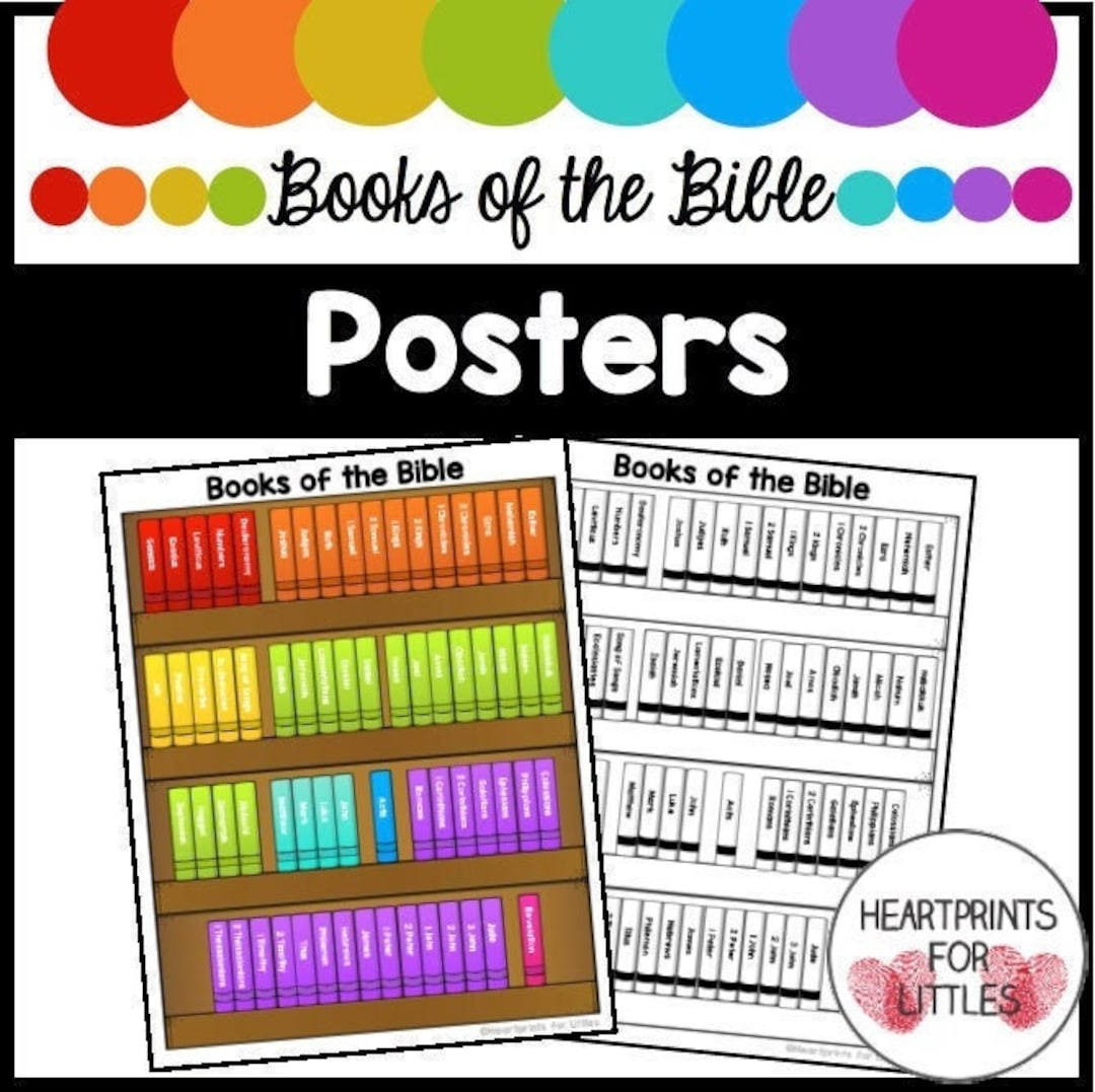Books of the Bible Poster Set, Old & New Testament (digital Download ...
