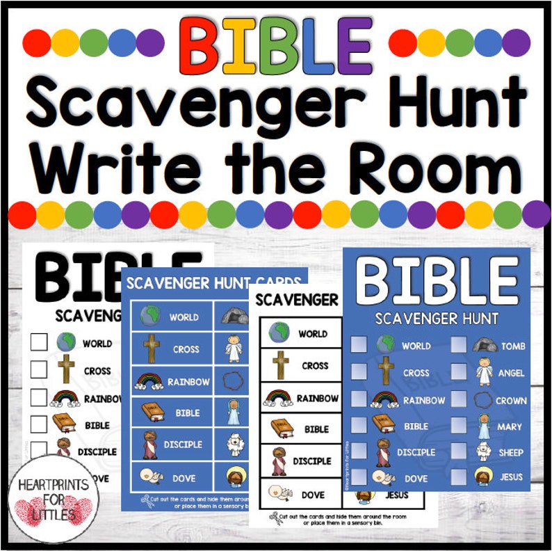Bible Scavenger Hunt Game, Sunday School Game and Activity (digital ...