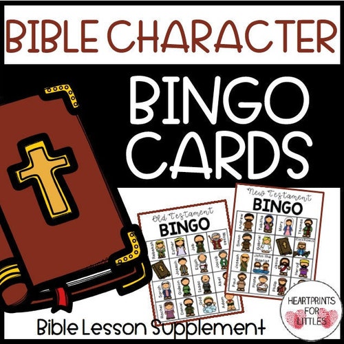 Bible Character Bingo Cards Bible Game Sunday School Game - Etsy