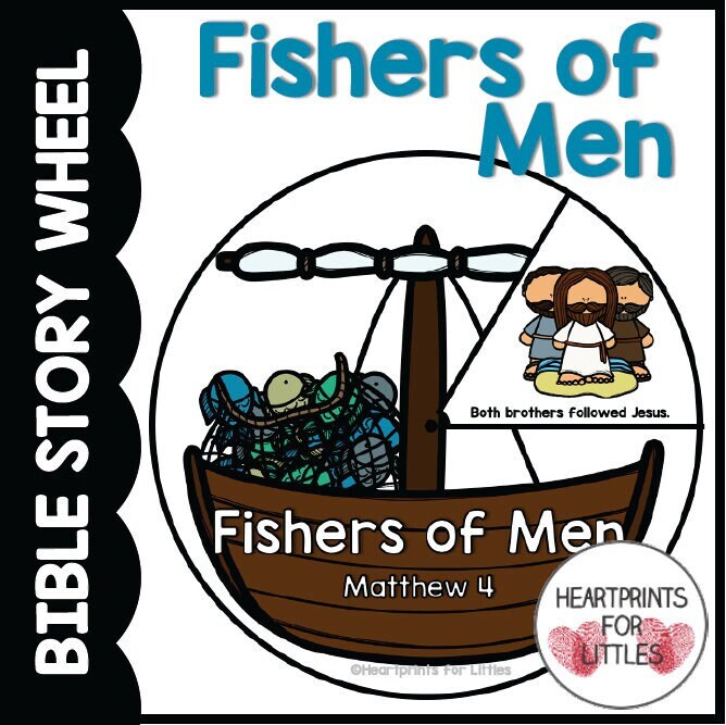 Fishers of Men Bible Story Wheel Bible Story Craft Sunday - Etsy Fishers of Men Bible Story Wheel Bible Story Craft Sunday - Etsy