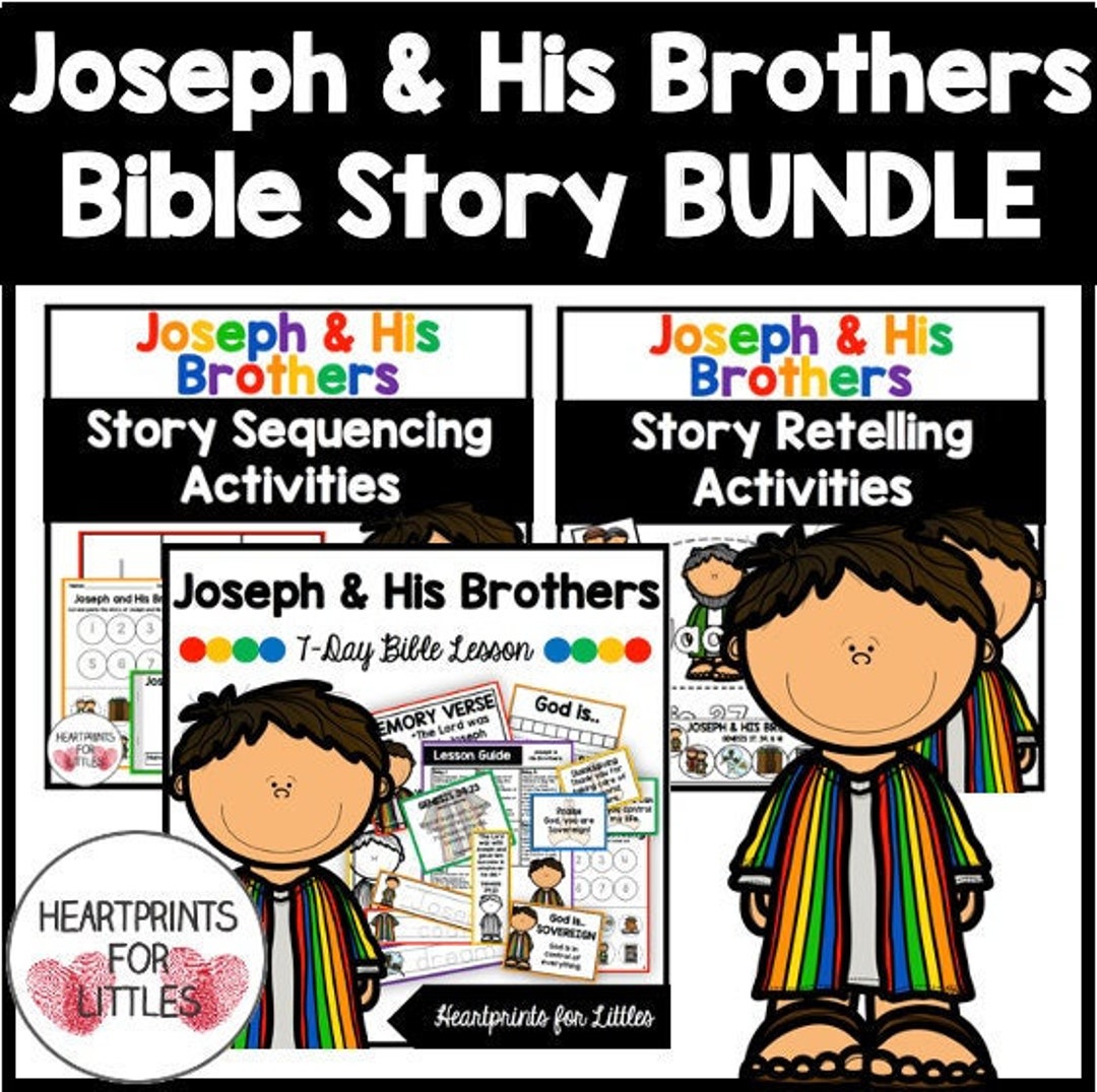 Joseph and His Brothers Bible Story Bundle, 7-day Bible Lesson ...