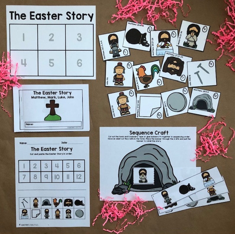 Easter Story Cards Resurrection Eggs Printable Easter Story - Etsy