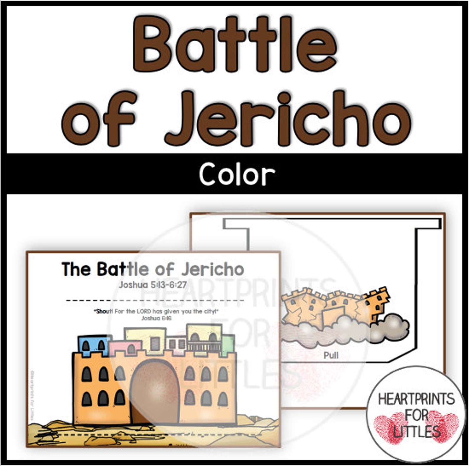 Joshua and the Battle of Jericho Bible Craft, Sunday School Craft ...
