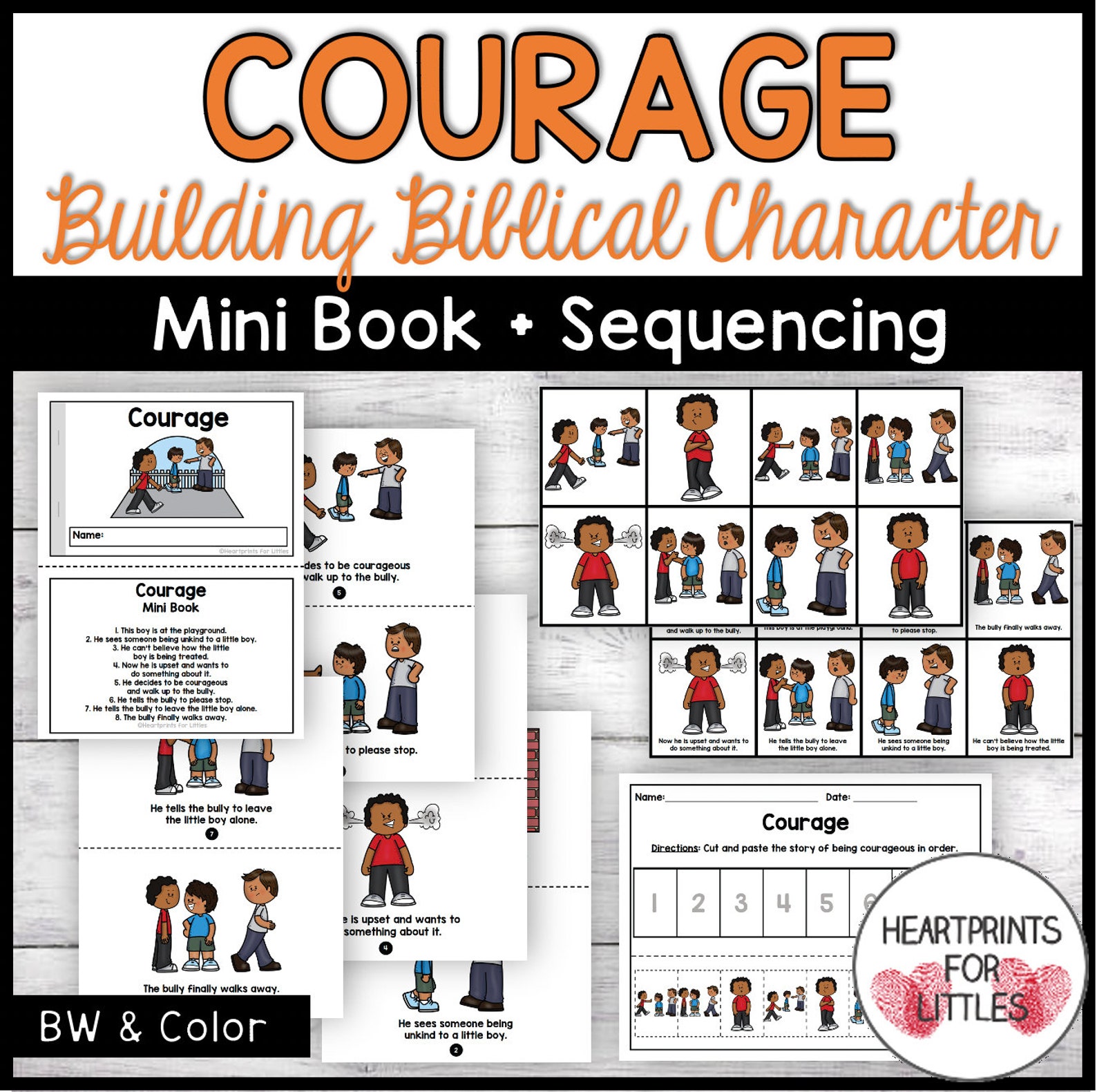 Courage Bible Lesson & Activities, Building Biblical Character ...