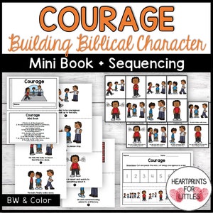 Courage Bible Lesson & Activities, Building Biblical Character ...