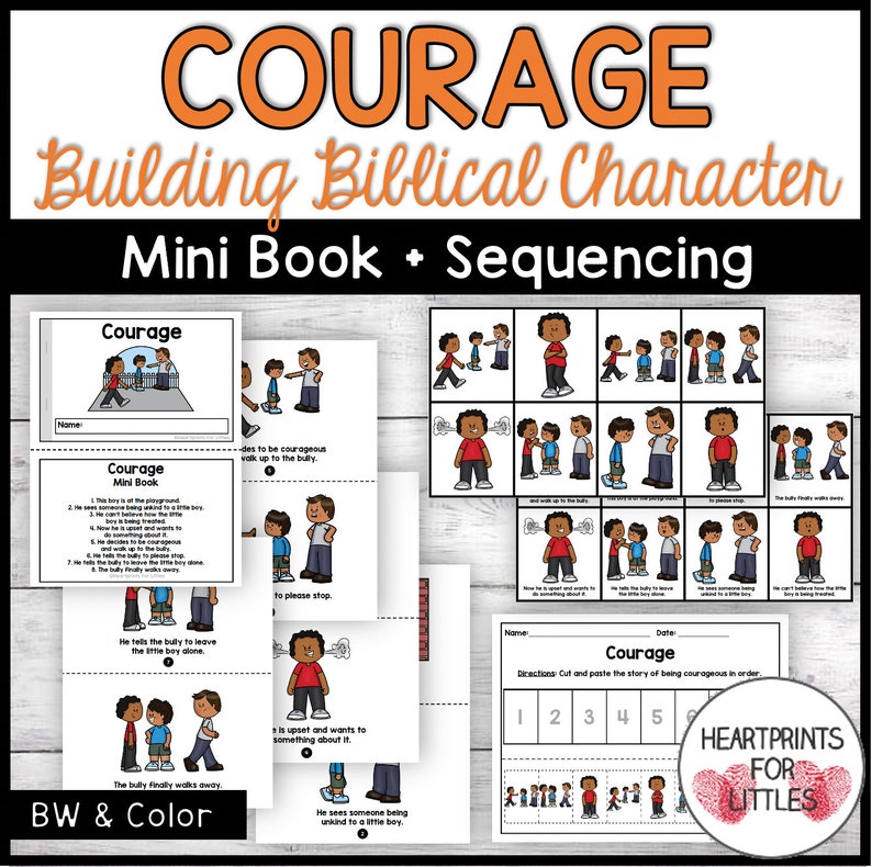 Courage Bible Lesson & Activities, Building Biblical Character ...