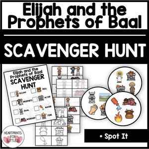 Elijah and the Prophets of Baal Bible Games, Bingo, Memory Match, Word ...