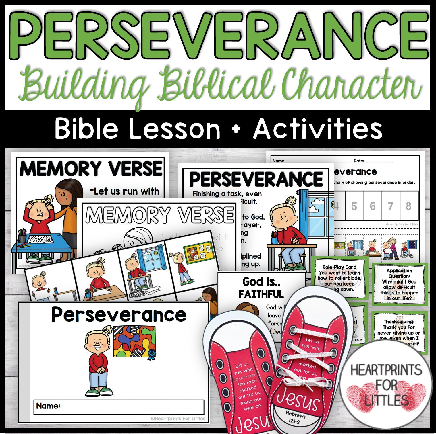Perseverance Bible Lesson and Activities, Building Biblical Character ...