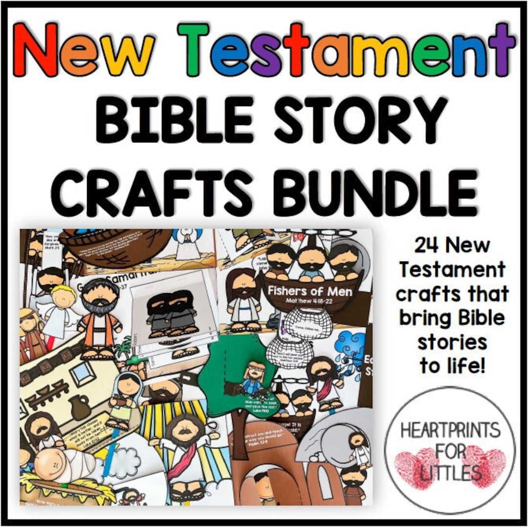 New Testament Bible Story Crafts Bundle, 24 Crafts (digital Download ...