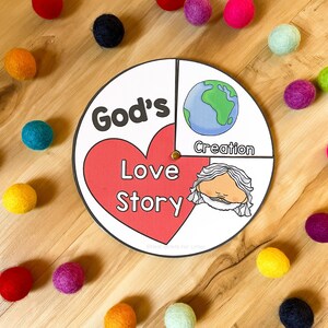 All About God and the Gospel Bible Wheel Craft Bundle, Bible Activities ...