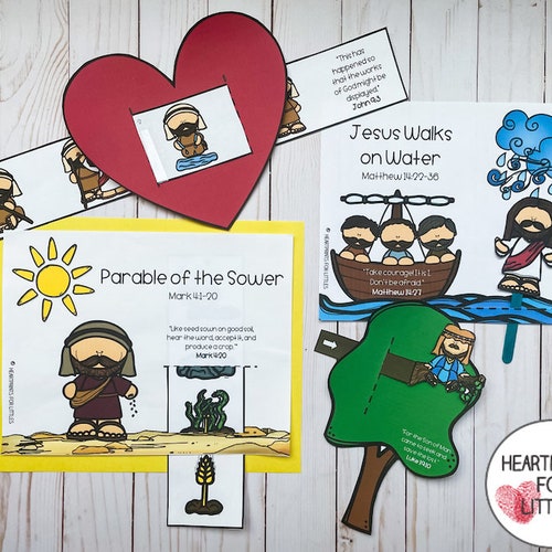 New Testament Bible Story Crafts-set 3 Bible Crafts - Etsy