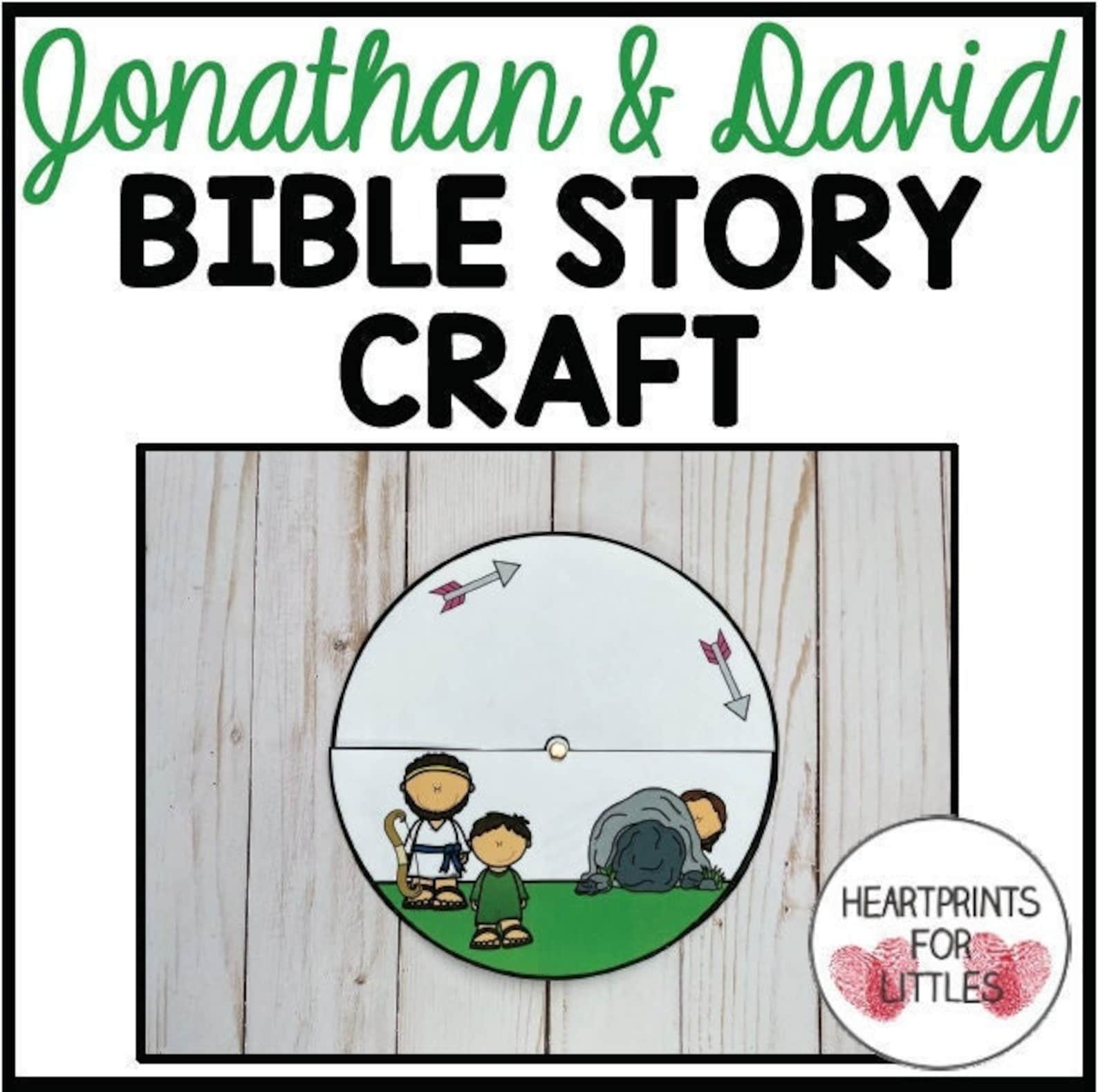 Jonathan and David Bible Craft for Kids Friendship Covenant - Etsy