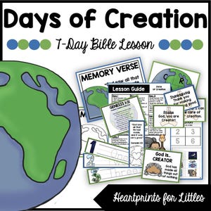 7 Days of Creation Mega Bundle, Sunday School and Homeschool Curriculum ...