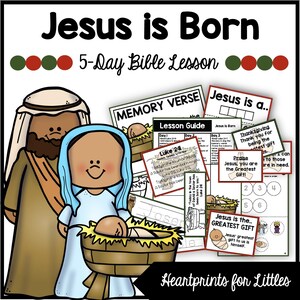 Christmas Bible Lesson Bundle, the Nativity, Bible Activities and ...
