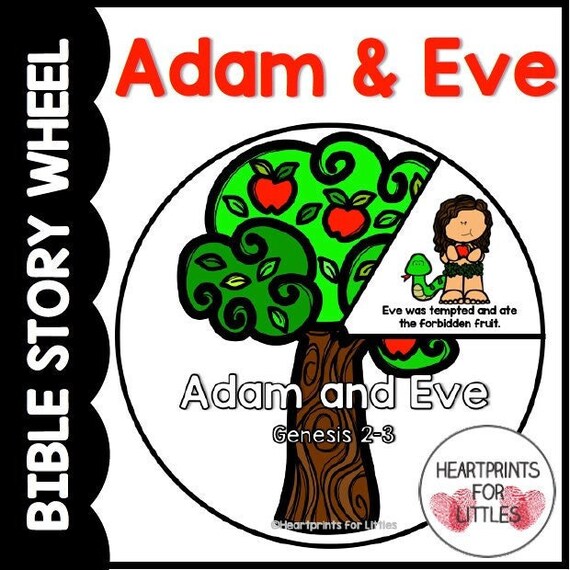 Adam and Eve Bible Story Wheel Garden of Eden Bible Story - Etsy