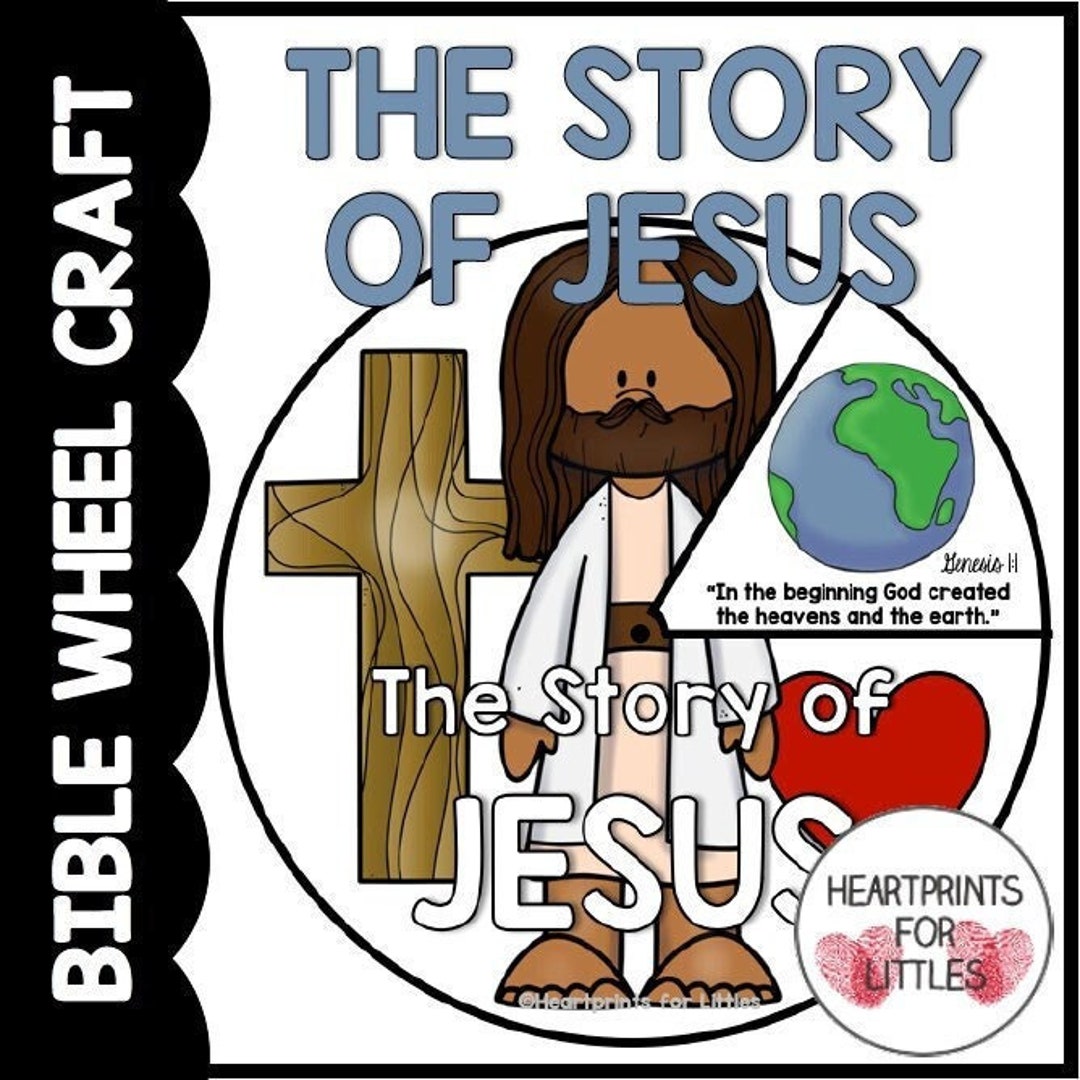 Story of Jesus Bible Wheel Craft, Sunday School Activity (digital ...