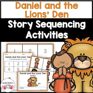 Daniel and the Lions' Den Bible Story Bundle, 5-day Bible Lesson ...
