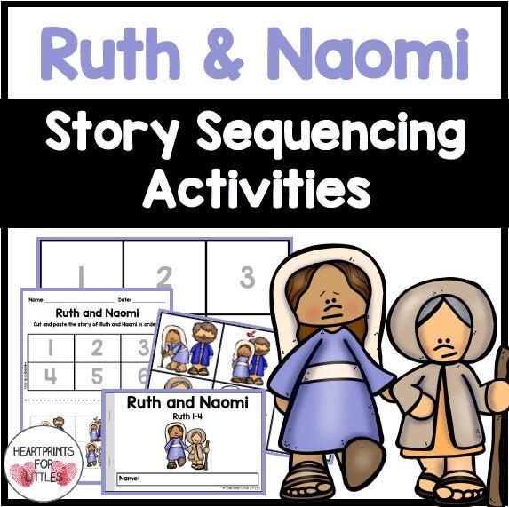 Ruth and Naomi Bible Story Sequencing Activities for Kids - Etsy