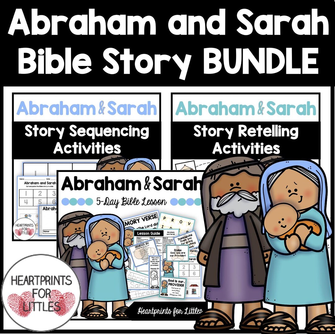 Abraham and Sarah Bible Story Bundle, Bible Story Activities, 1 FREE ...