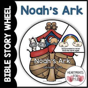 Noah's Ark Bible Story Wheel, Bible Craft, Sunday School Activity - Etsy