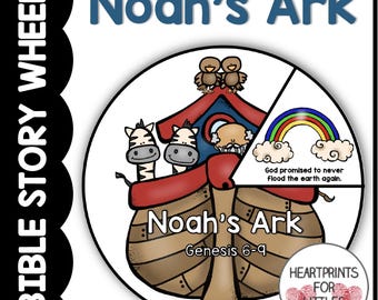 Noah's Ark Printable, Sunday School Craft, Bible Story Activity Kids ...
