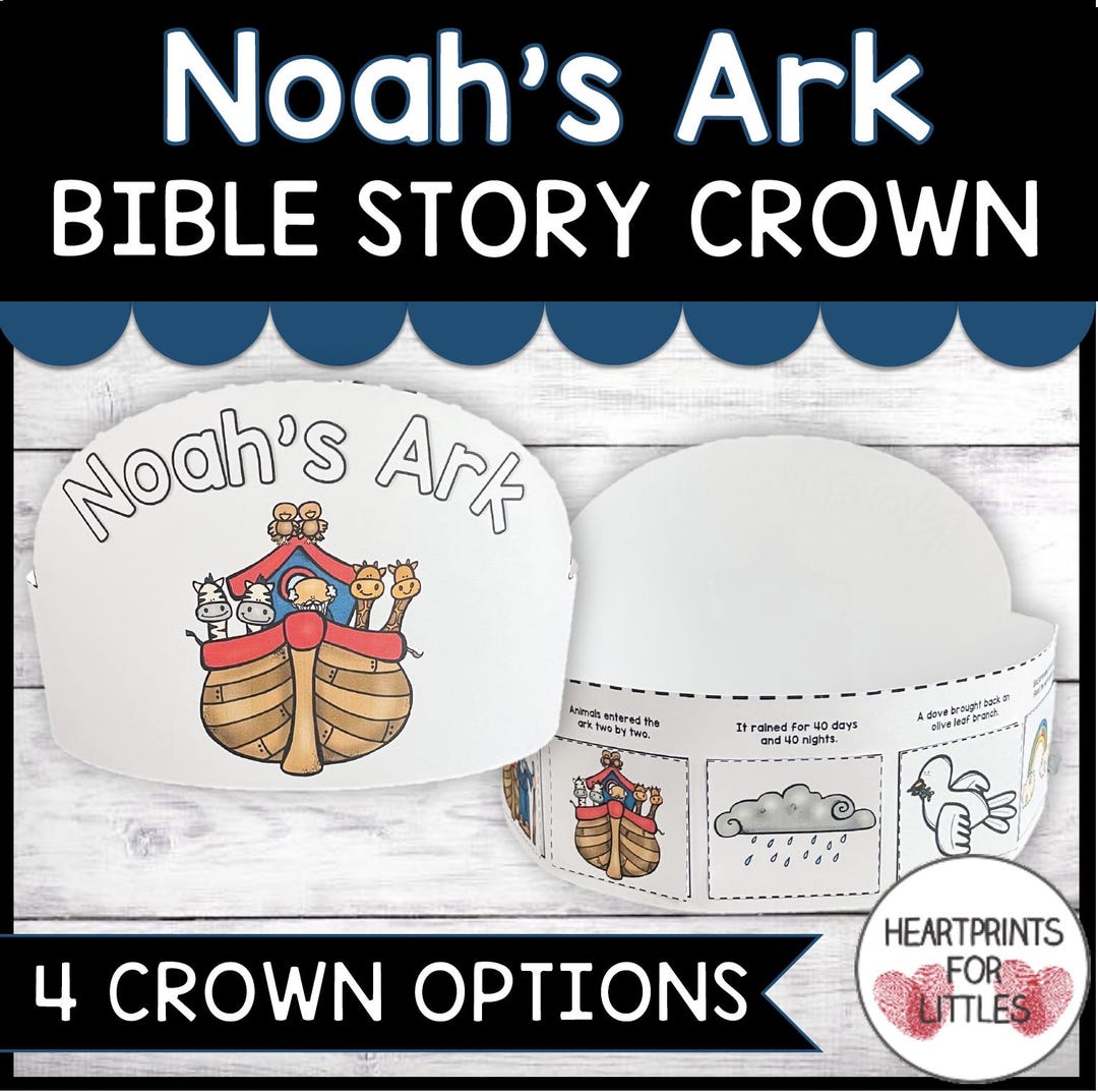 Noah's Ark Bible Story Crown, Bible Headband, Bible Craft, Christian ...