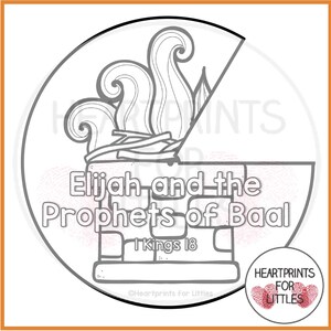 Elijah and the Prophets of Baal Story Wheel: Sunday School Craft ...