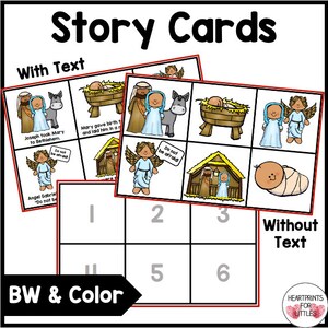 Birth of Jesus Bible Story Sequencing Activities (digital Download) - Etsy