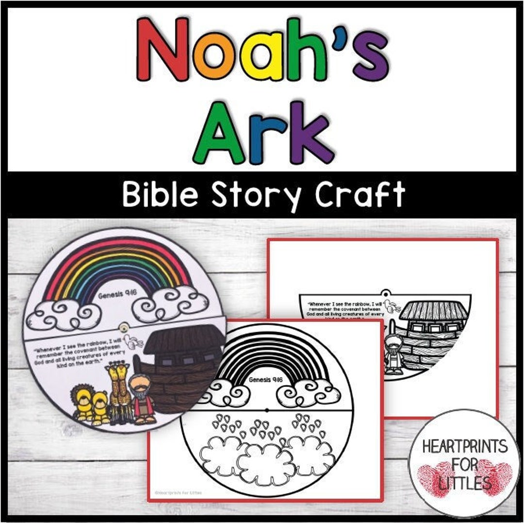 Noah's Ark Wheel Craft, Sunday School Activity and Craft (digital ...