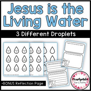 Jesus is the Living Water Bible Craft, Woman at the Well Sunday School ...