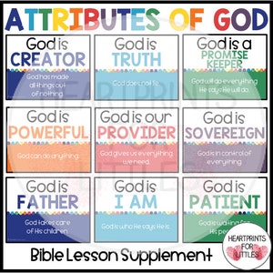 Attributes of God Posters, Christian Classroom Decor (digital Download ...