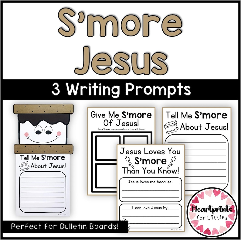 S'more Jesus Sunday School Craft, VBS Summer Bible Activity & Craft ...