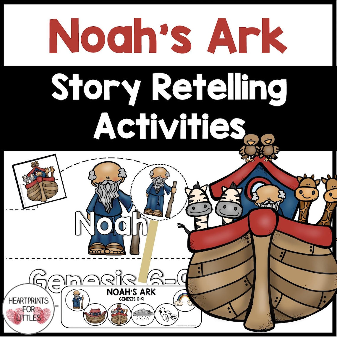 Noah's Ark Bible Story Retelling Activities (digital Download) - Etsy