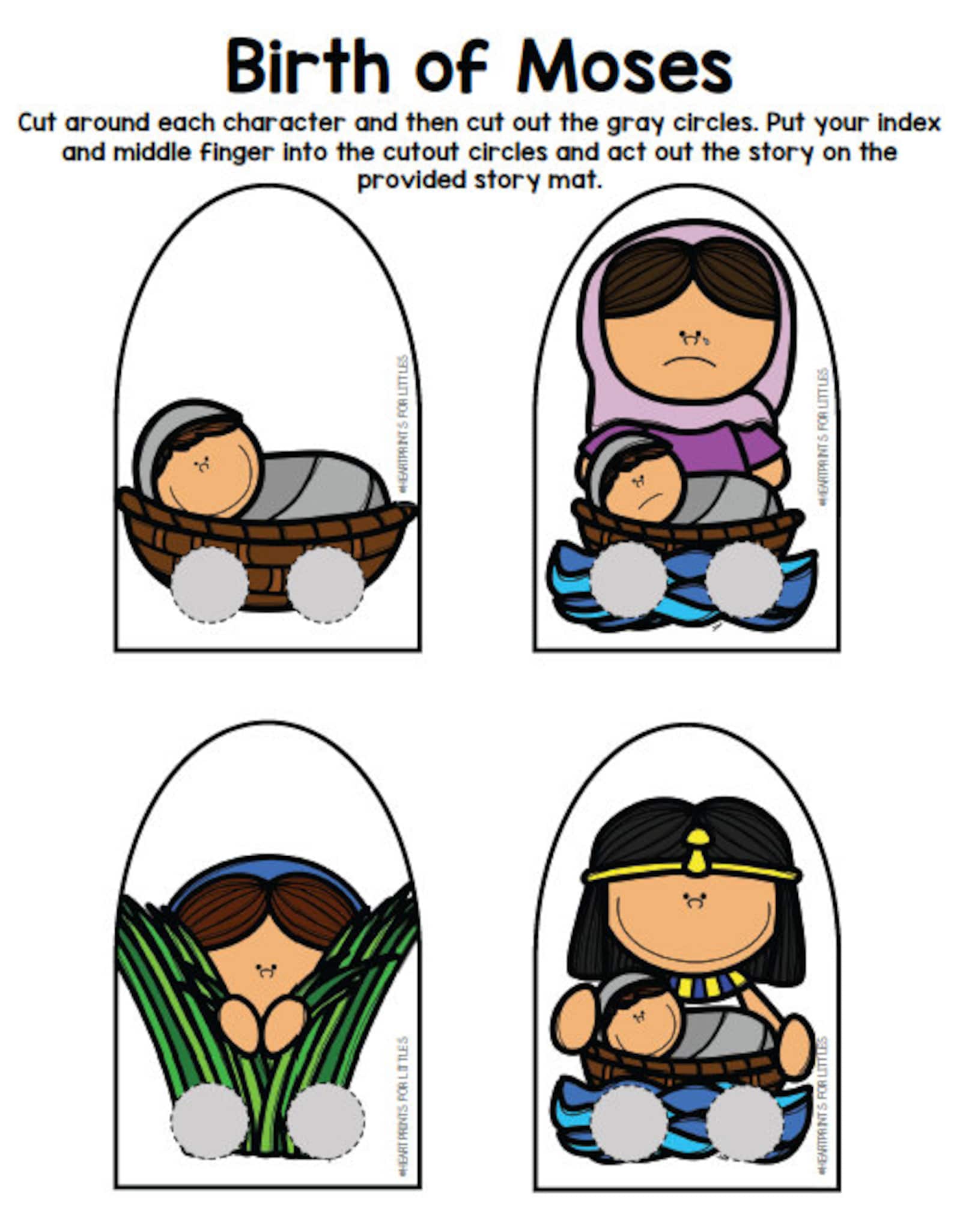 Bible Story Finger Puppets, Bible Crafts, Homeschool Printable, Sunday ...
