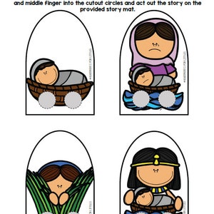 Bible Story Finger Puppets, Bible Crafts, Homeschool Printable, Sunday ...