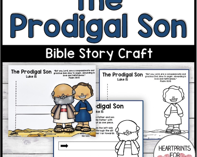 The Parable of the Prodigal Son Bible Craft and Lesson for Preschool ...