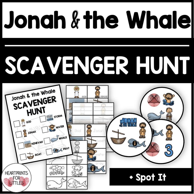 Jonah and the Whale Bible Story Games, Bingo, Memory Match, & More ...
