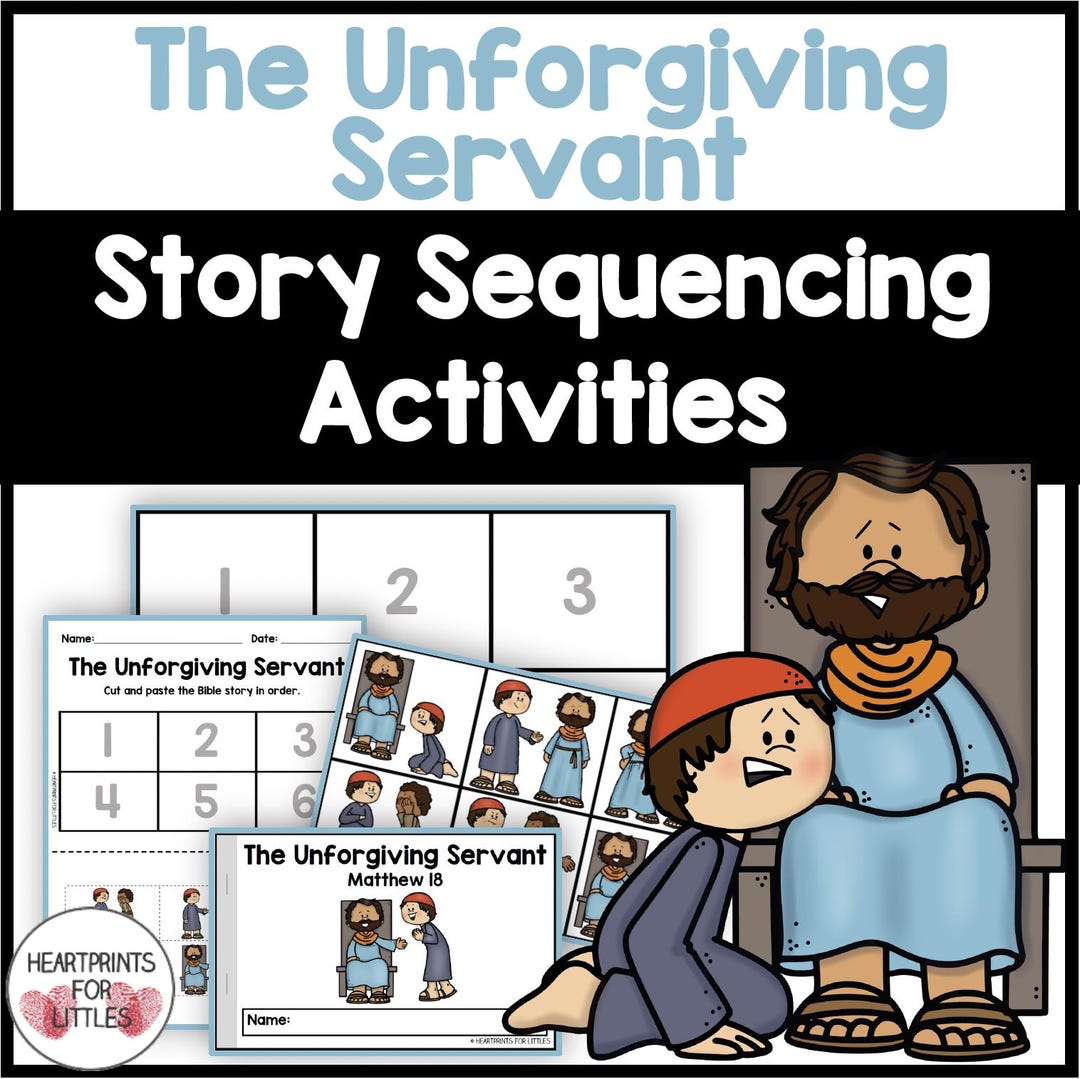 The Parable of the Unforgiving Servant Bible Story Sequencing ...